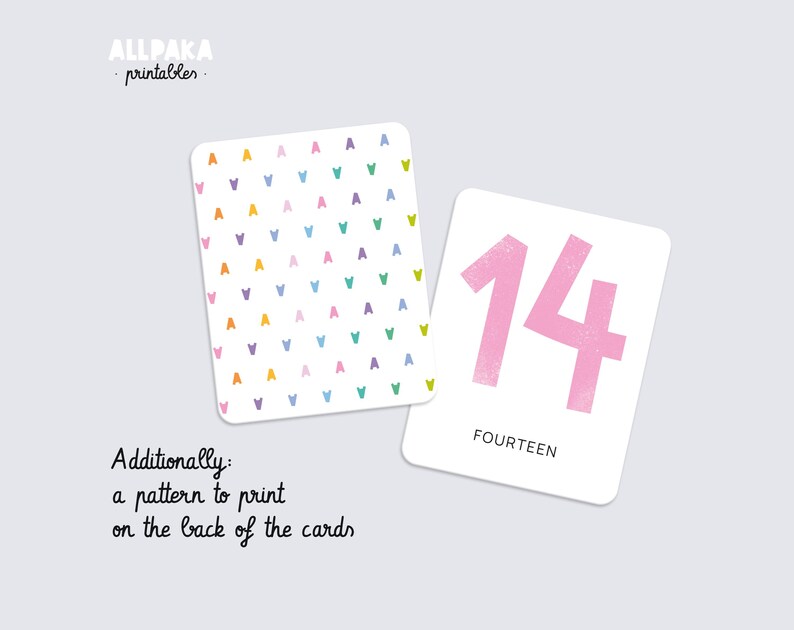 Montessori Number Flashcards 0-20, Educational Cards (digital Download ...