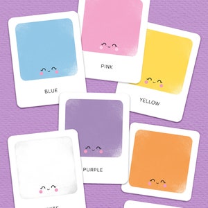 Color Cards, Montessori Flashcards, Pre-school Cards, Educational Cards ...