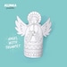 Christmas Angels Coloring Paper Craft Printable – Cute Holiday Angel ...