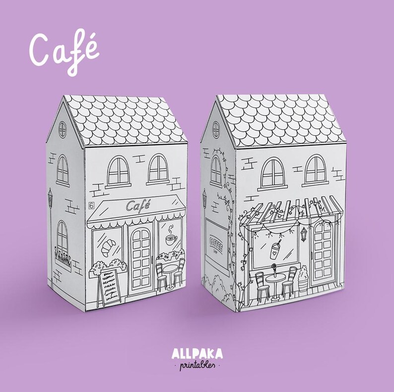 Paper Houses, Printable Activity Sheets, Creative Art Activity for Kids ...