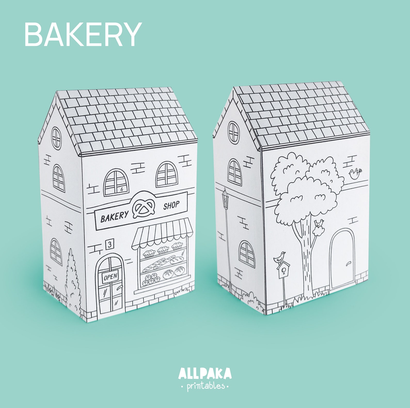 Paper Houses, Printable Activity Sheets, Creative Art Activity for Kids ...