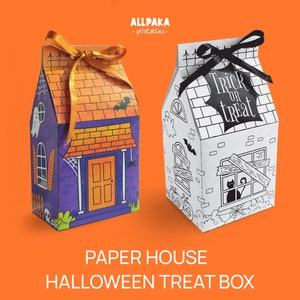 Paper House, Halloween Treat Box, Printable Activity Sheets, Creative ...