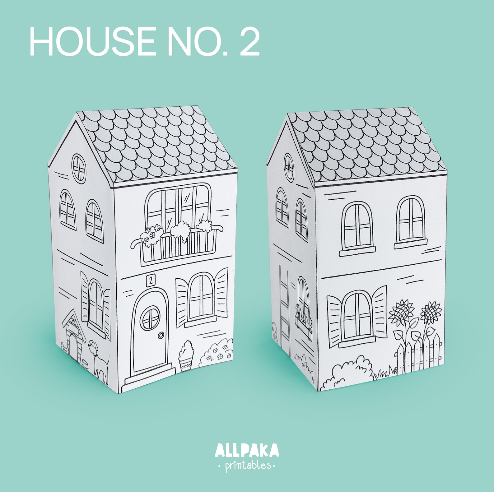 Paper Houses Printable Activity Sheets Creative Art Activity - Etsy Canada