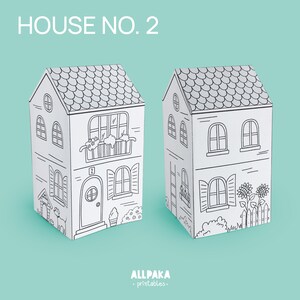 Paper Houses, Printable Activity Sheets, Creative Art Activity for Kids ...