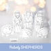 Christmas Nativity Shepherds Printable Paper Crafts for Kids to ...