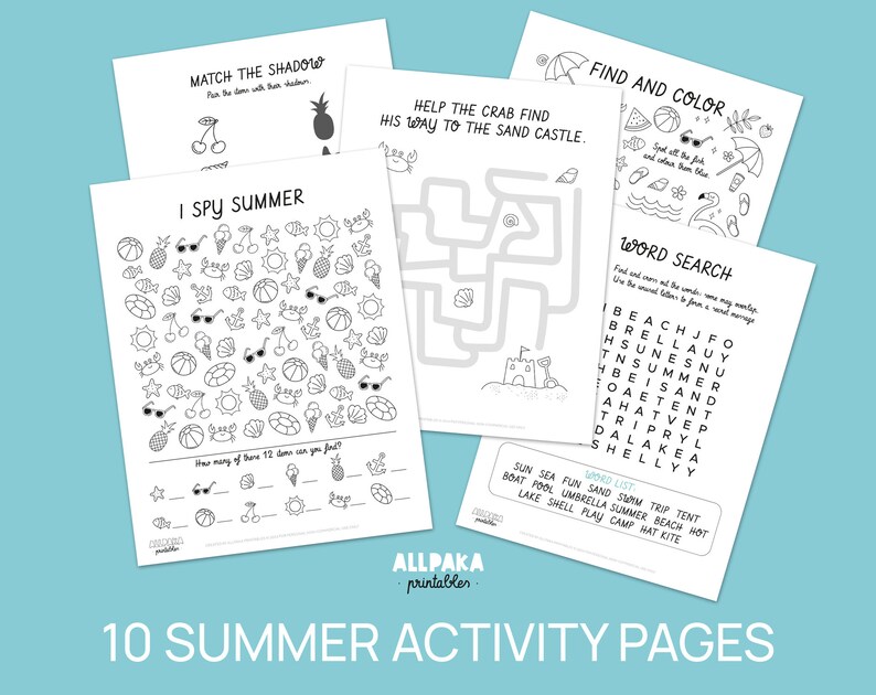 Summer Kids Activities, Summer Coloring Pages, Printable for Kids ...