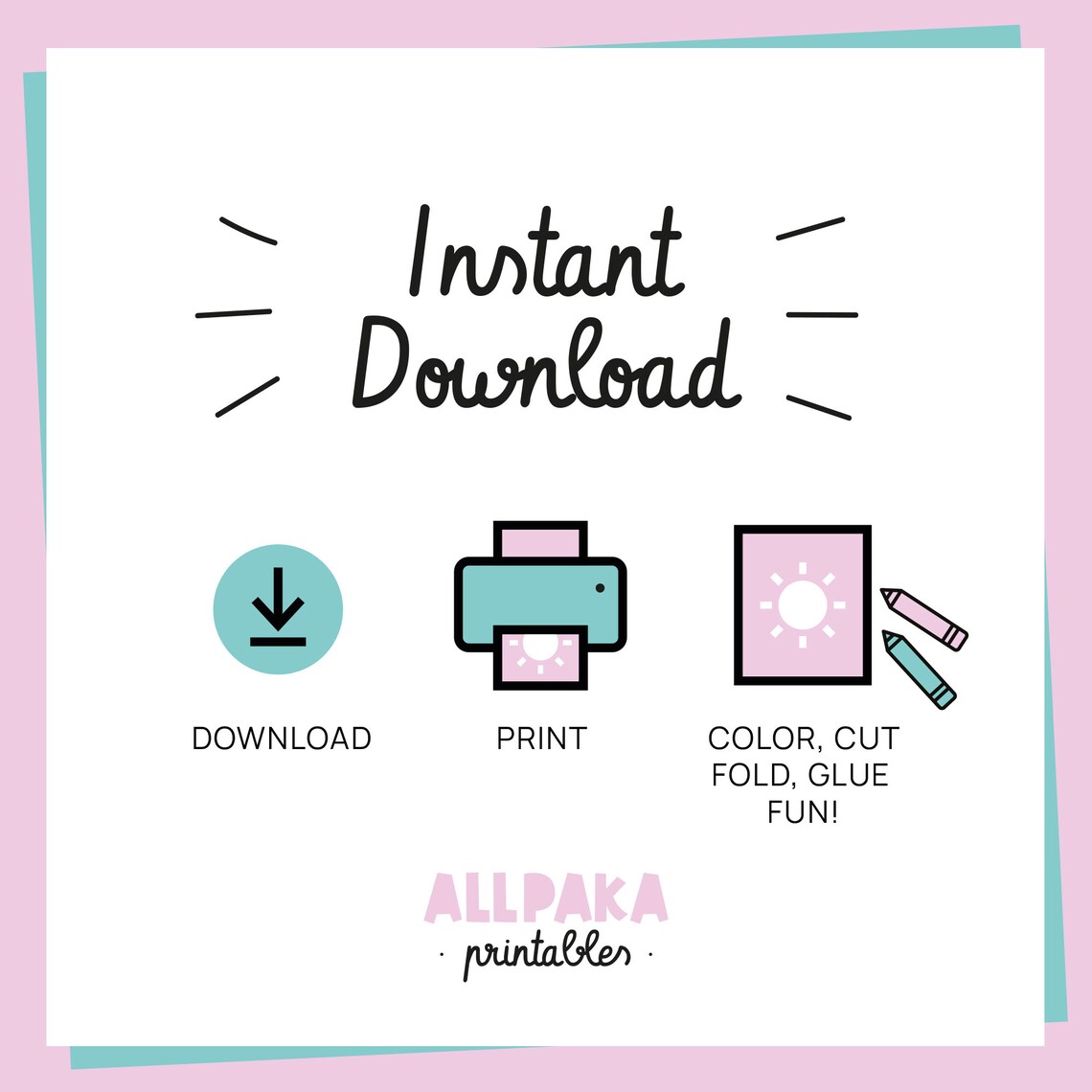 Easter Egg Folding Surprise Card, Printable Activity Sheets for Kids ...