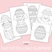 Easter Egg Folding Surprise Card, Printable Activity Sheets for Kids ...