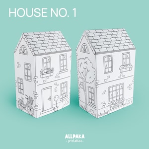 Paper Houses, Printable Activity Sheets, Creative Art Activity for Kids ...