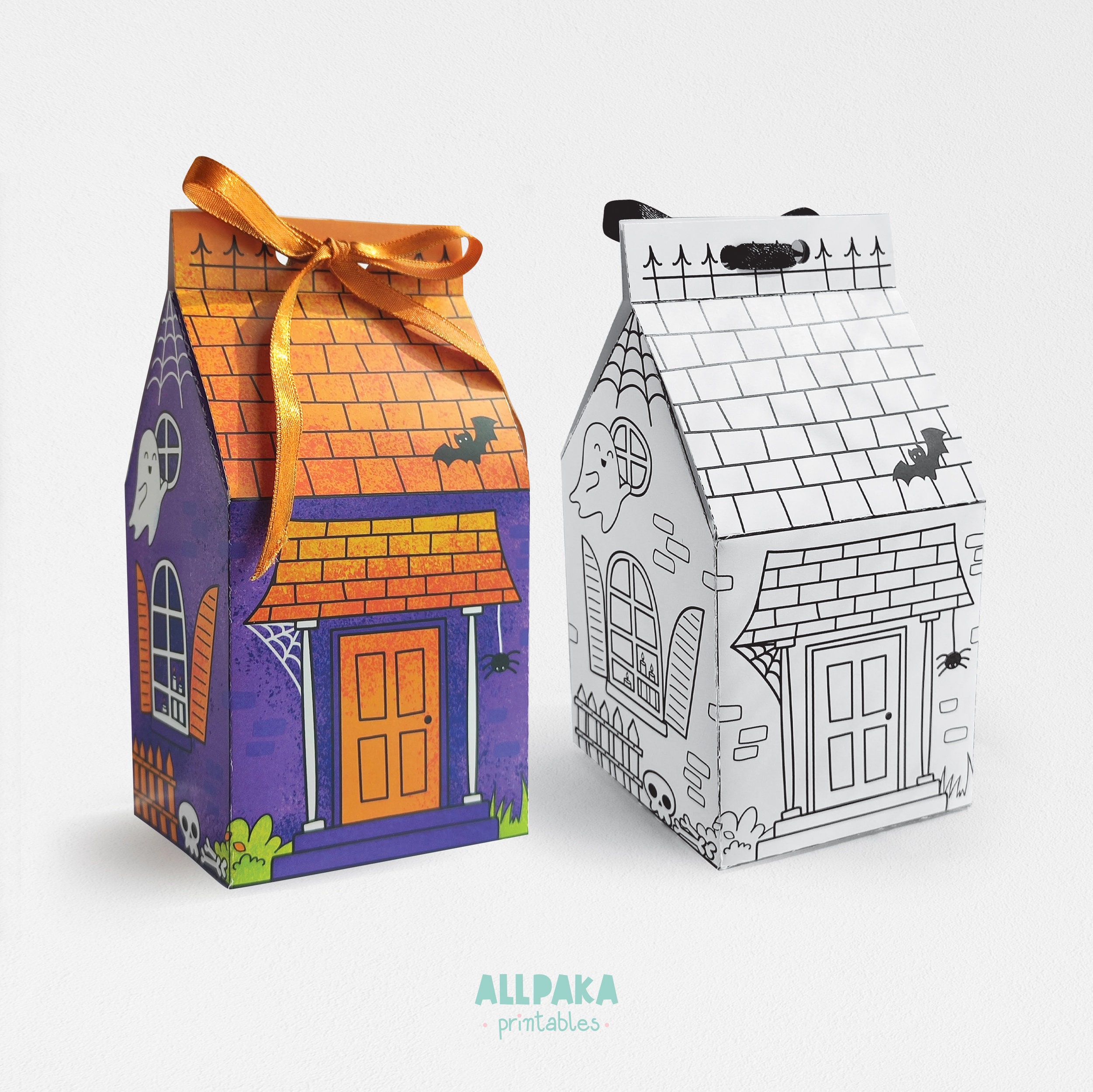 Paper House, Halloween Treat Box, Printable Activity Sheets, Creative ...