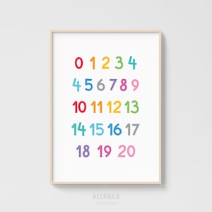 Set of Educational Posters, Nursery Set of 6 Prints, Kids' Wall Art ...