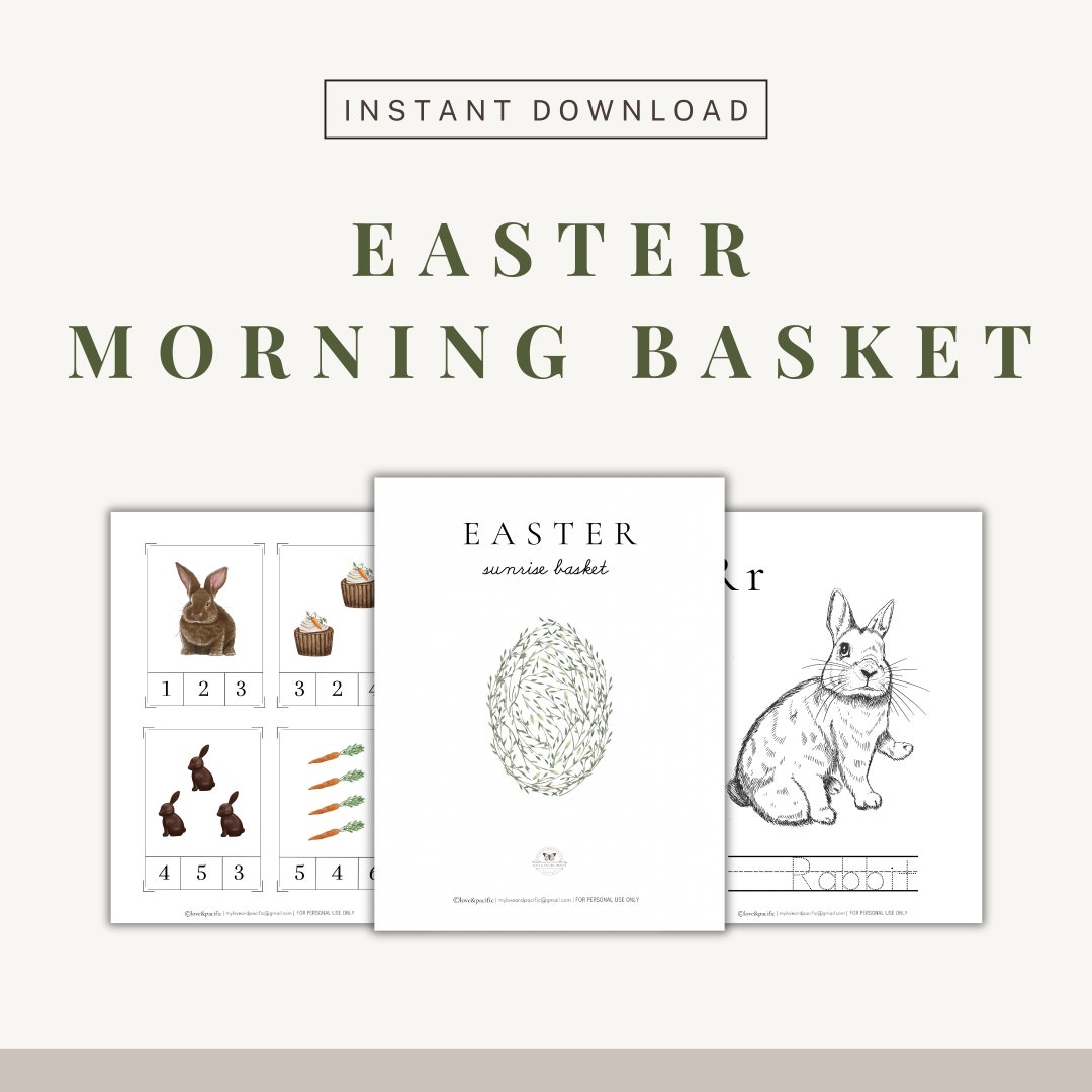 Easter Morning Basket Easter Themed Activities Homeschool Morning ...
