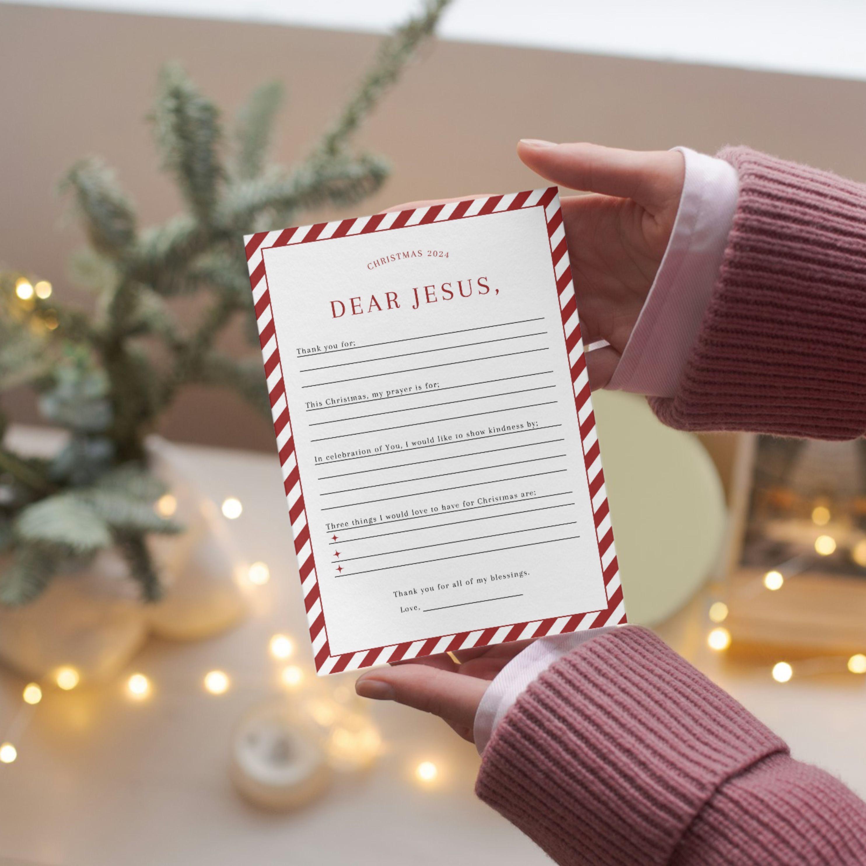 Christmas Letter to Jesus | Christmas Letter | Letter to Jesus ...