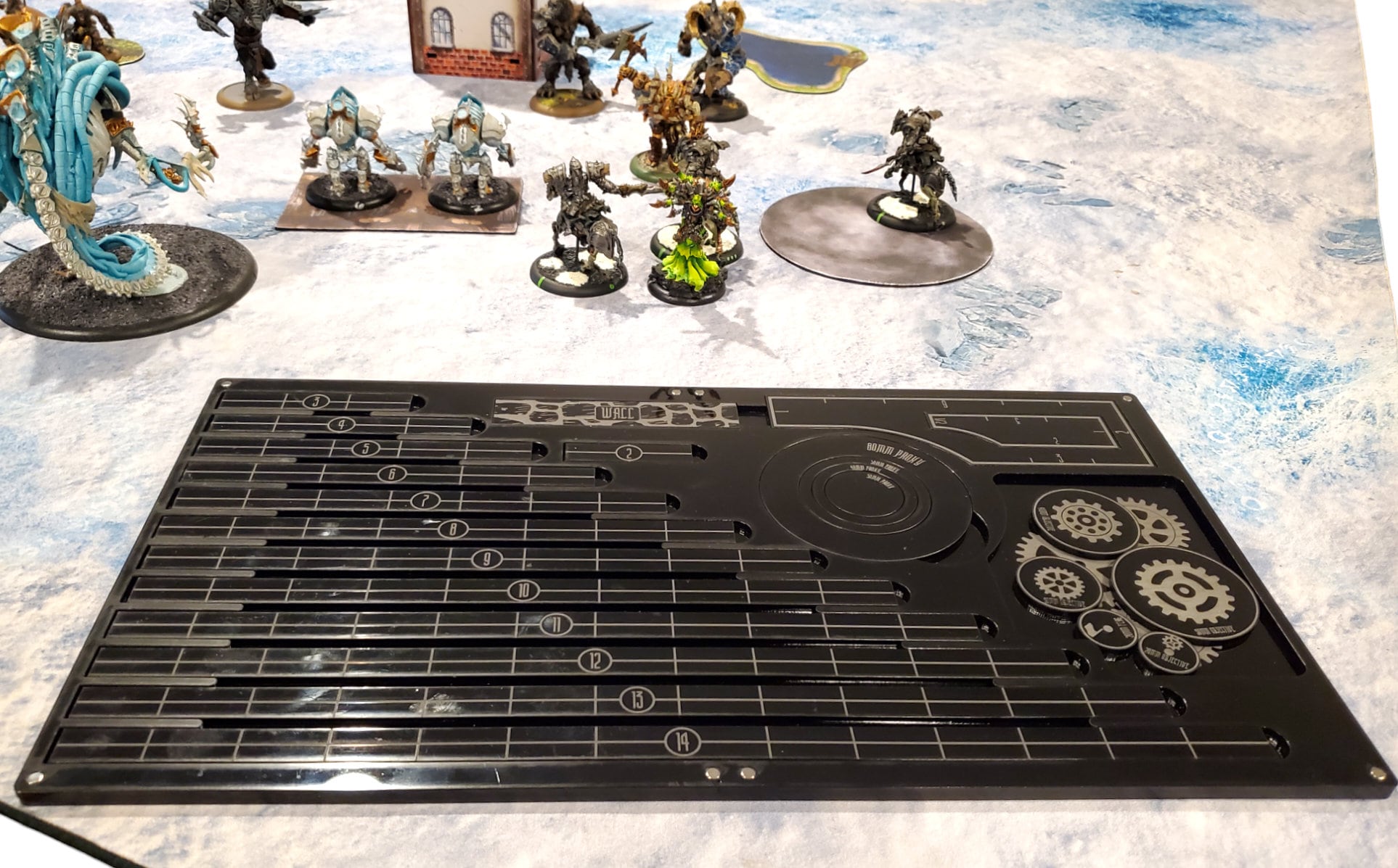 Battle Gear Warmachine Set With Tray and Lid, Warmachine Layout, Measuring Tools and Widgets ...