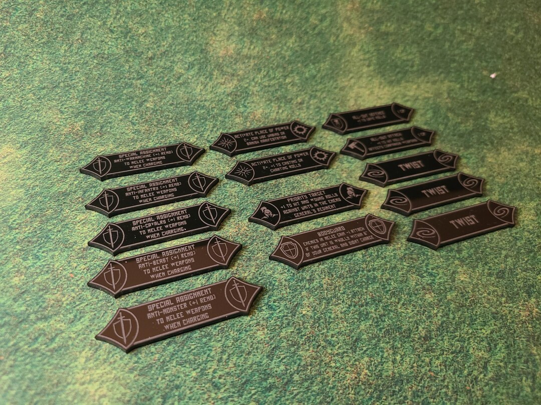 Generals Handbook Tokens 2024-2025 Compatible With Age of Sigmar - Etsy