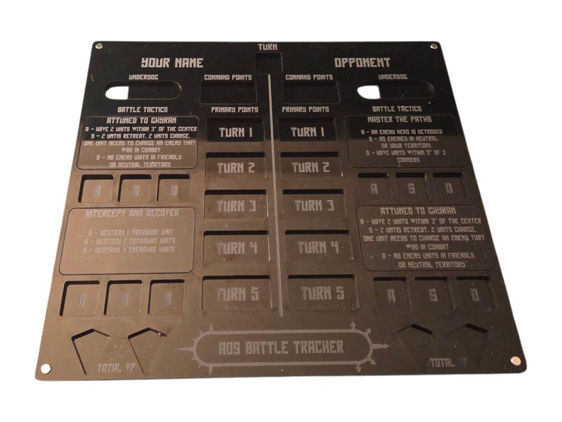 2 Player Battle Tracker Set Compatible With Age of Sigmar 4th Edition ...