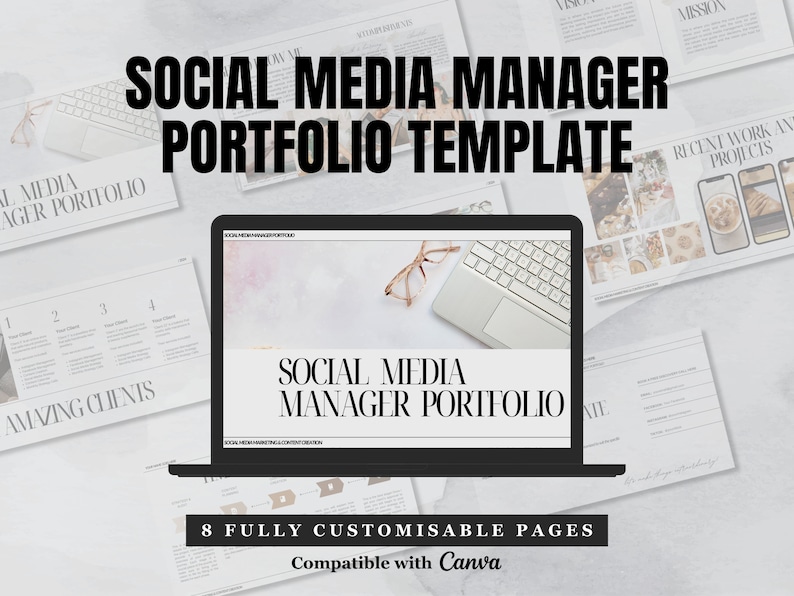 Social Media Portfolio Template Portfolio Template for Social Media ...