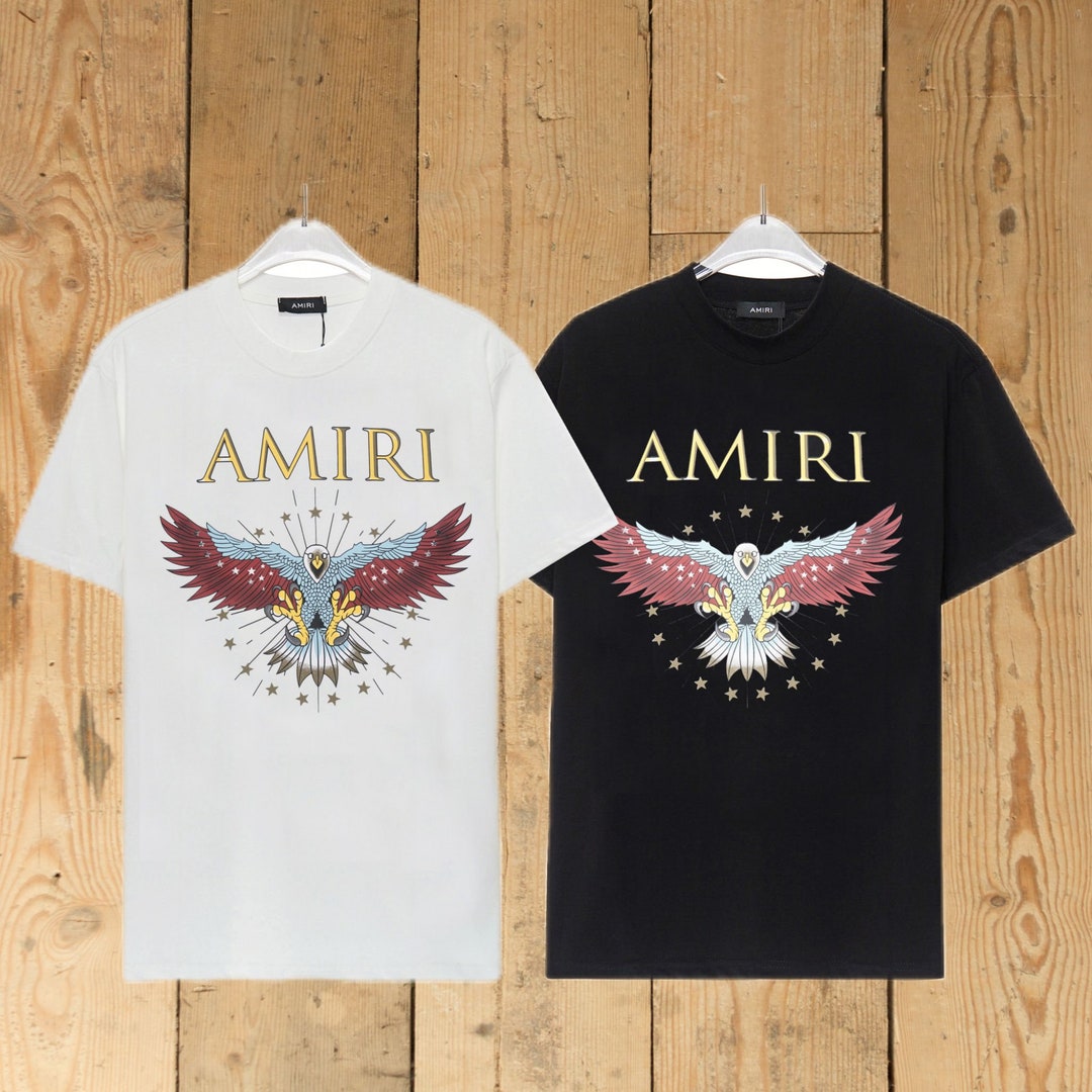 Amiri T-shirt, Summer AMIRI Shirt, Vintage Amiri Logo Shirt Short, Hip ...