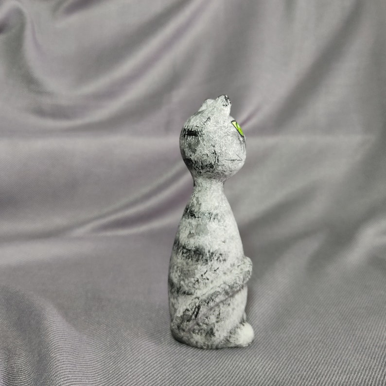 Enchanting Cat Papier Mache Art: Handcrafted With Love - Etsy