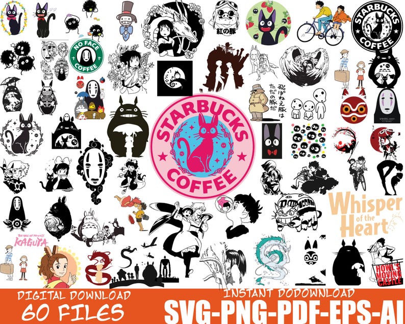 Anime SVG Bundle | Popular Anime & Manga Characters | High-quality ...