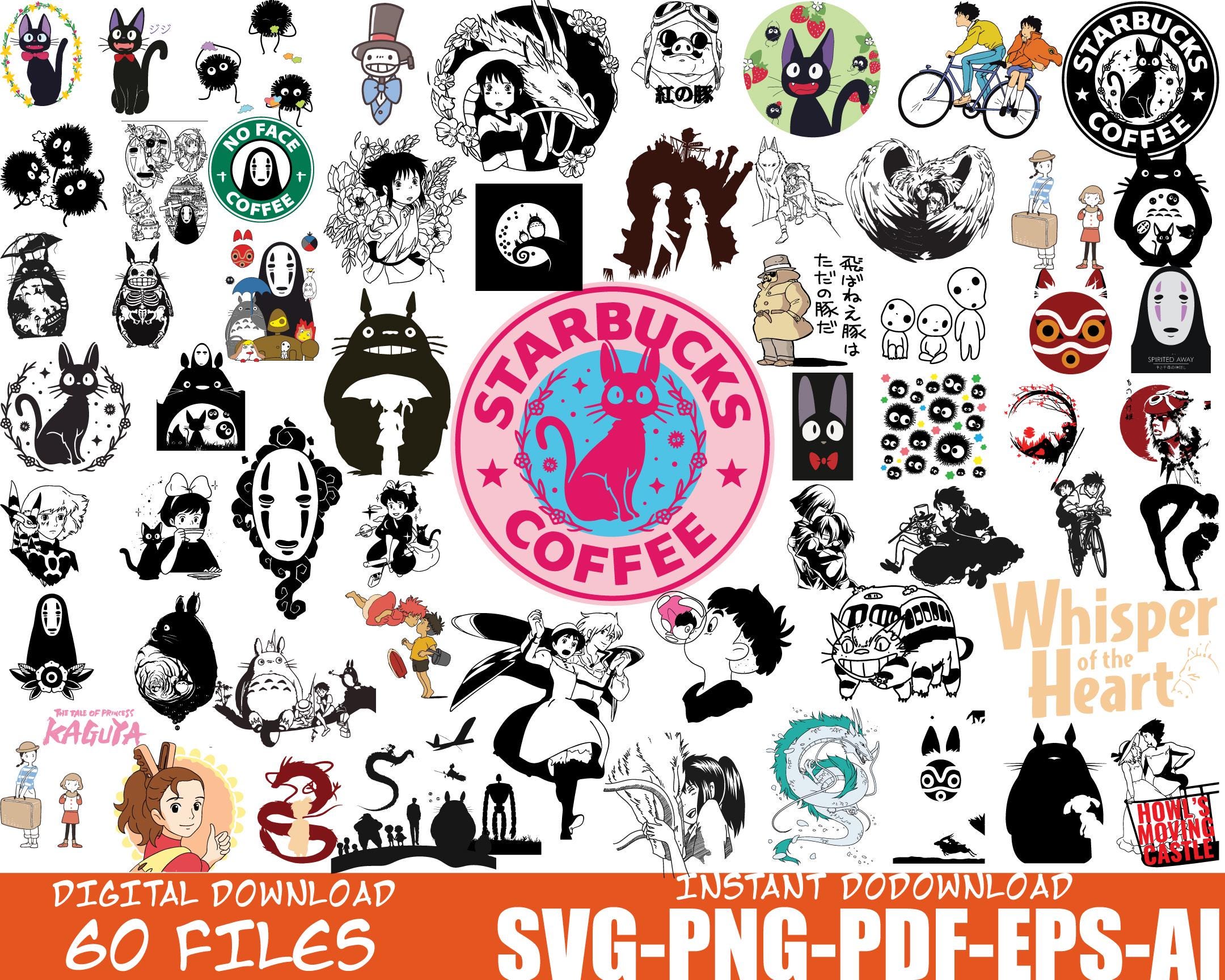 Paquete SVG de anime / Personajes populares de anime y manga / Arte ...