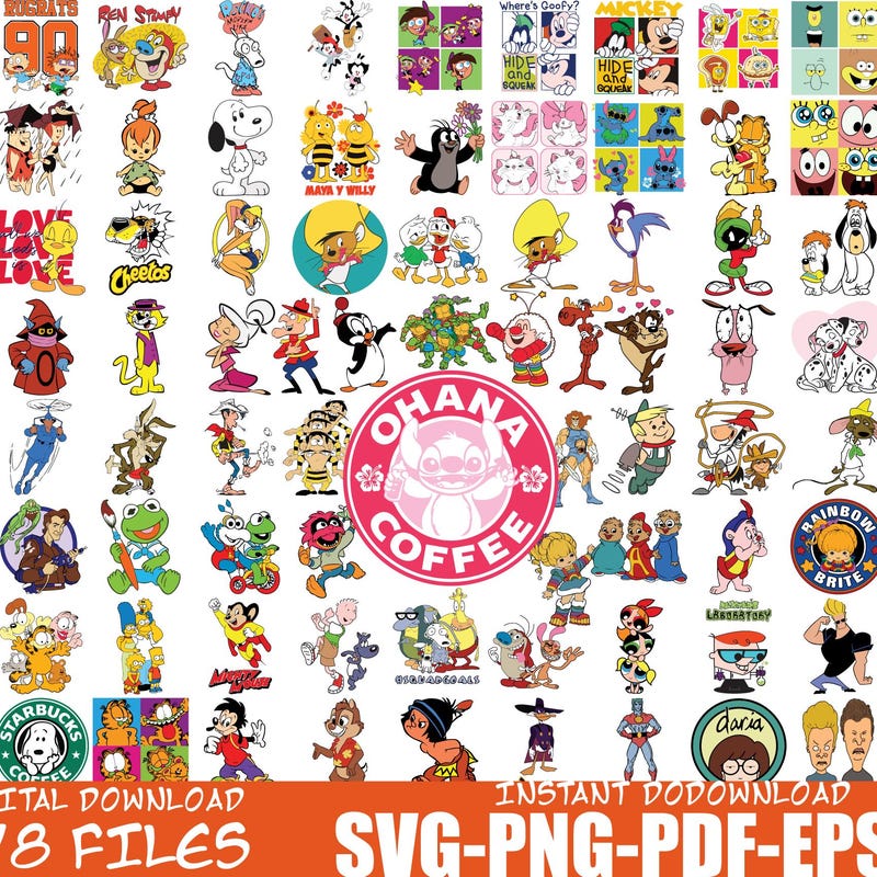 90s Cartoon Svg - Etsy