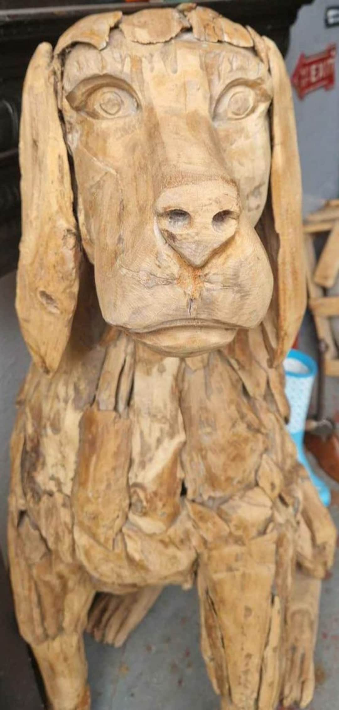 Tree Root Dog Sculpture - Etsy