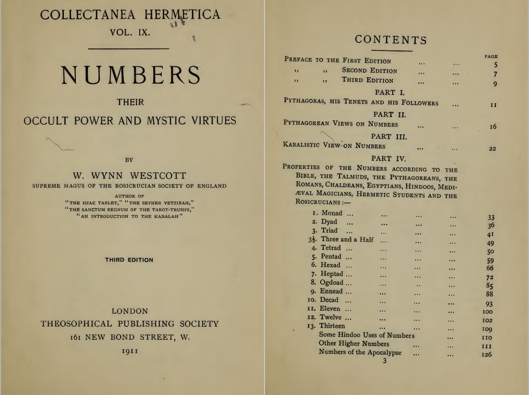 Numbers Their Occult Power and Mystic Virtues - by William Wynn ...