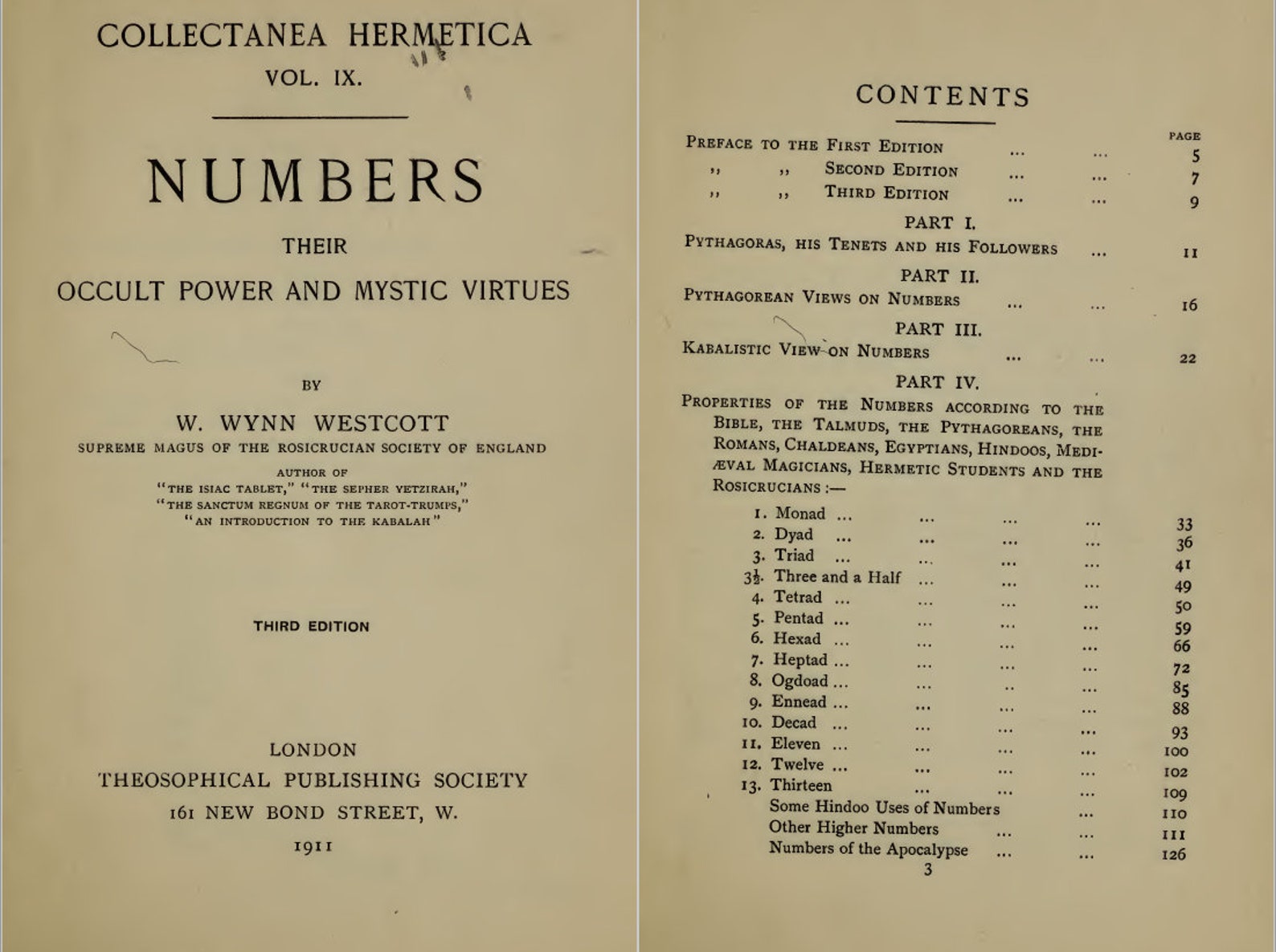 Numbers Their Occult Power and Mystic Virtues - by William Wynn ...