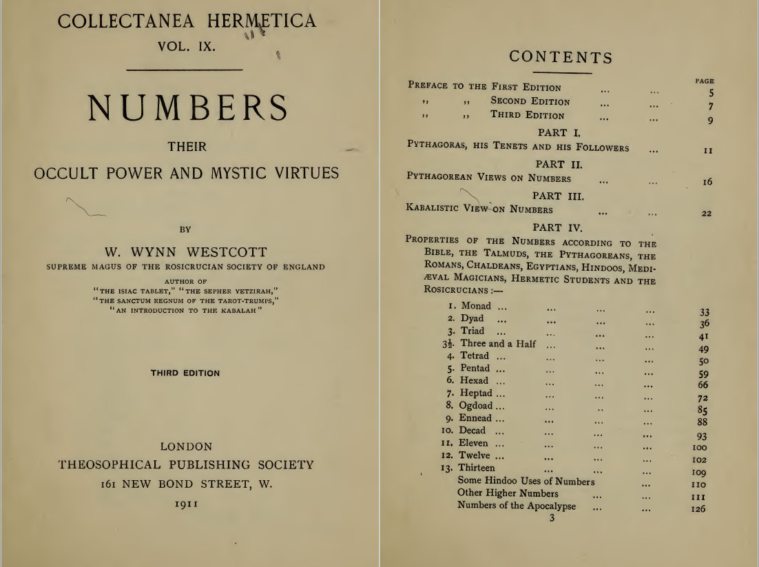 Numbers Their Occult Power and Mystic Virtues - by William Wynn ...