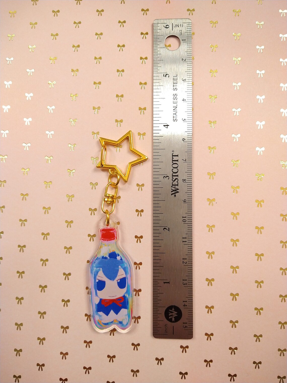 Cirno Bottle Keychain Cirno Touhou Project Fumo Fumo Kawaii Anime Meme ...