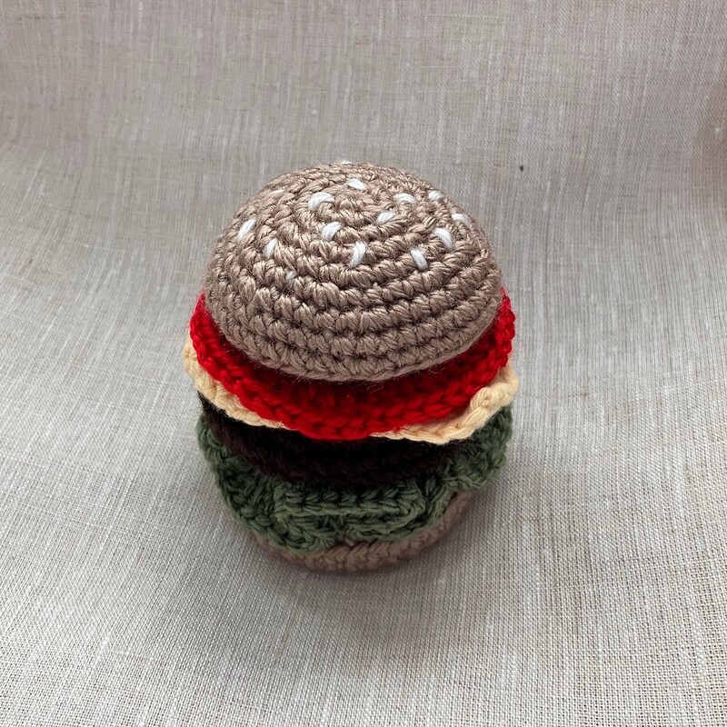 Crochet Cheeseburger - Etsy