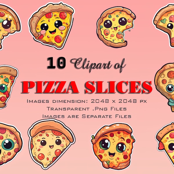 Pizza Party Clipart - Etsy