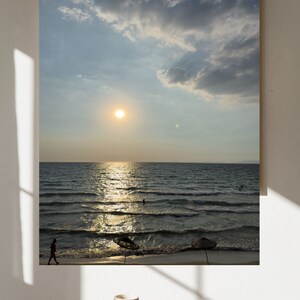 Beach View at Sunset, Vertical, Digital Download, Printable Wall Art - Etsy