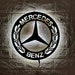 Mercedes Benz Mercedes Led Sign Lighted Wall Sign Mercedes - Etsy