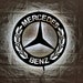 Mercedes Benz Mercedes Led Sign Lighted Wall Sign Mercedes - Etsy