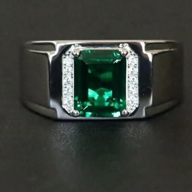 Mens Emerald Rings - Etsy