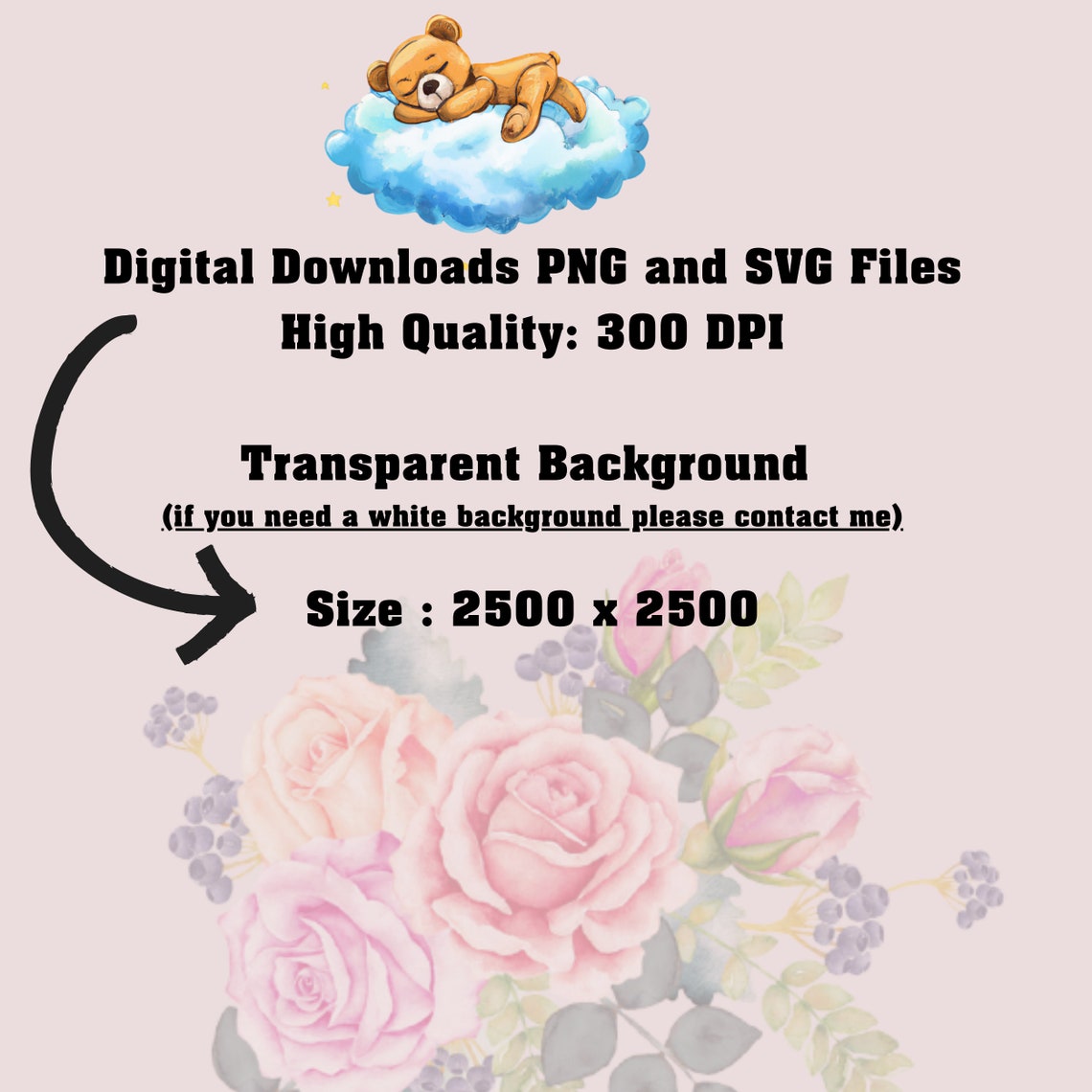 Cute Sitting Cow Transparent Clipart Kids Cartoon Design Sublimation ...