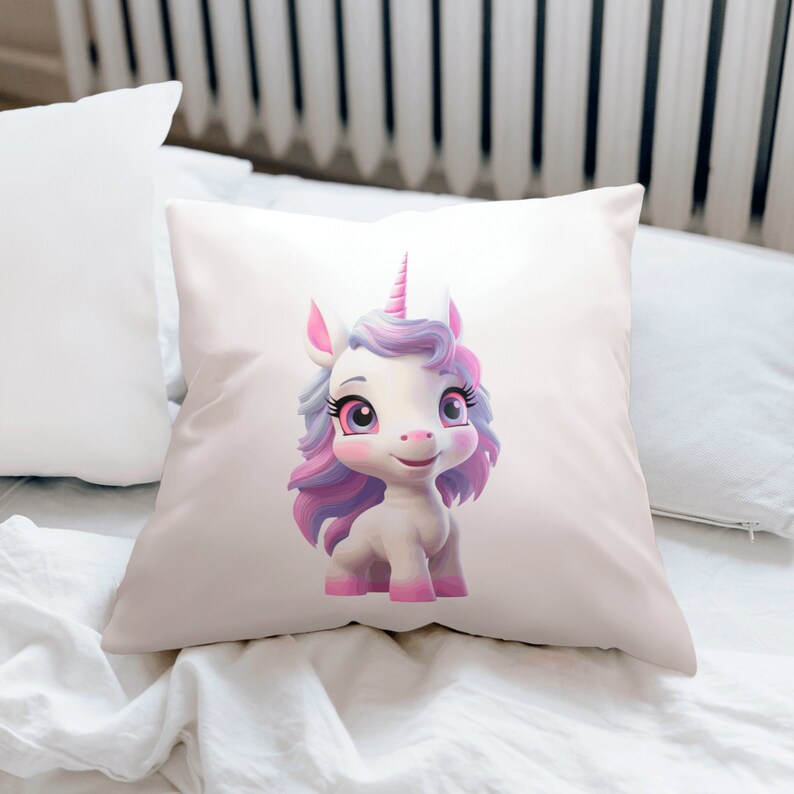 Rainbow Unicorn Pony SVG / PNG Transparent Clipart Kids - Etsy