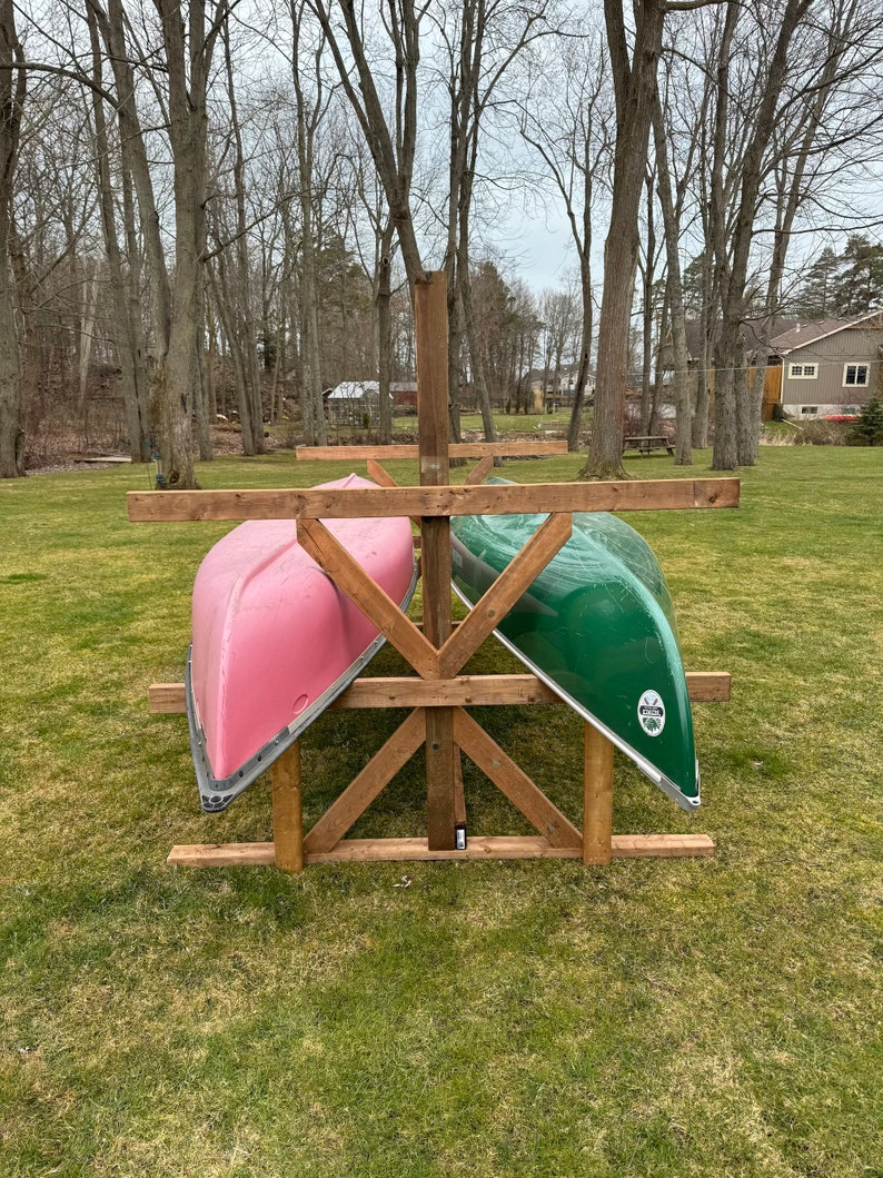 Canoe Storage Rack Build Plans DIY - Etsy