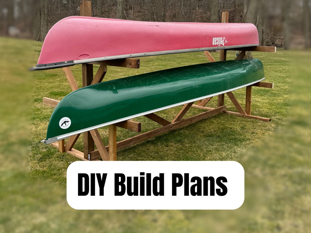Canoe Storage Rack Build Plans DIY - Etsy
