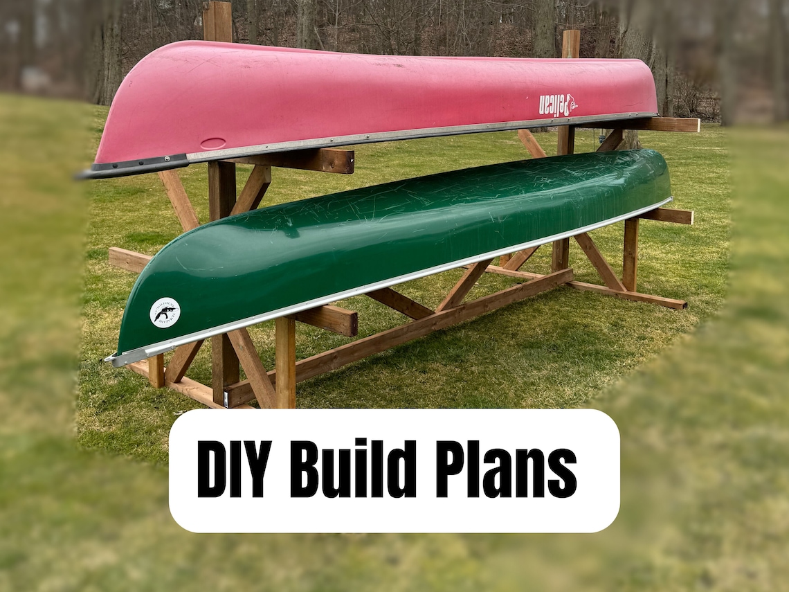 Canoe Storage Rack Build Plans DIY - Etsy