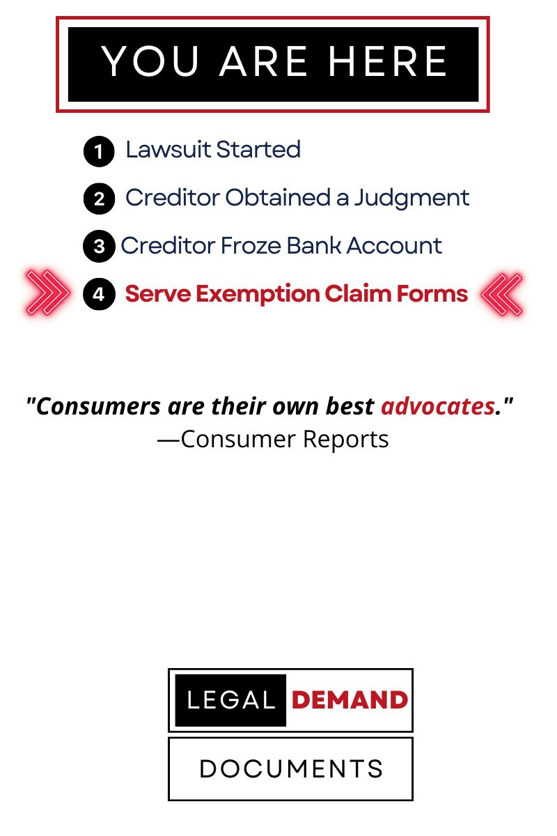 Exemption Claim Form Kit to Release Bank Hold of Exempt Money ...