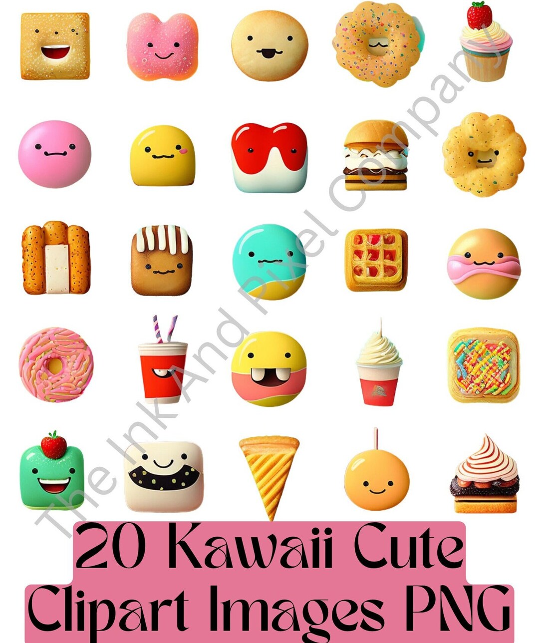 Kawaii Fast Food Clipart PNG Download Kawaii Food Kawaii Cute Clipart ...
