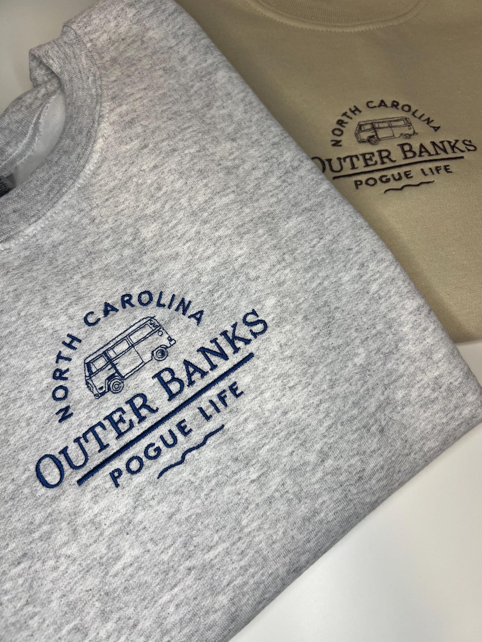 Outer Banks Embroidered Sweatshirt, Pouge Life, Custom Sweatshirt ...