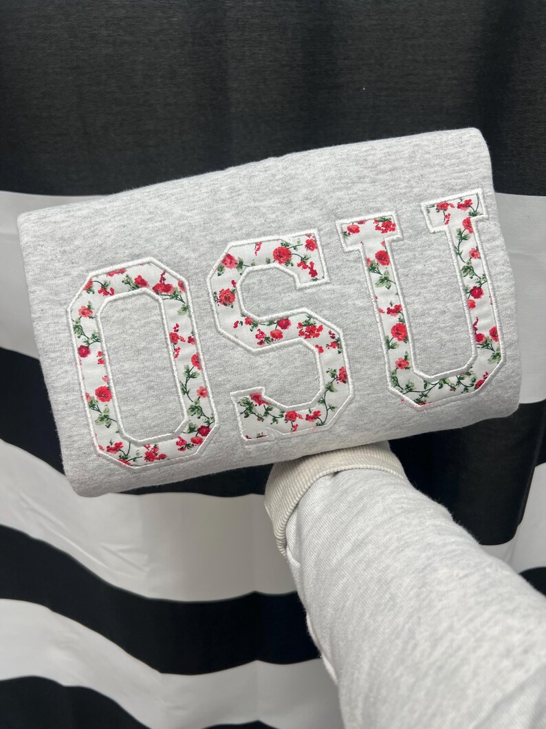 Ohio State Embroidered Sweatshirt, OSU Custom Sweatshirt, Trendy ...