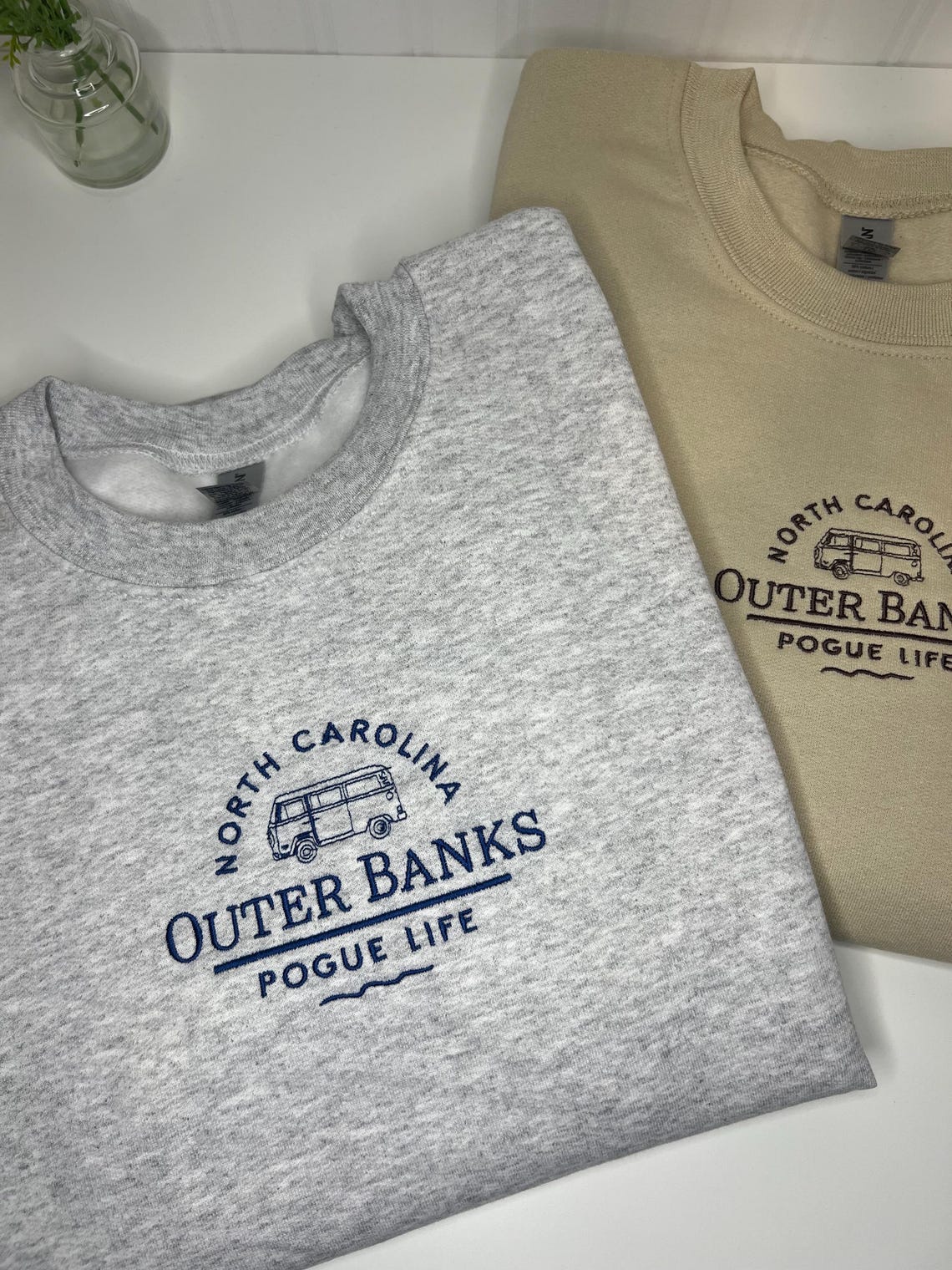 Outer Banks Embroidered Sweatshirt, Pouge Life, Custom Sweatshirt ...