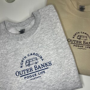 Outer Banks Embroidered Sweatshirt, Pouge Life, Custom Sweatshirt ...