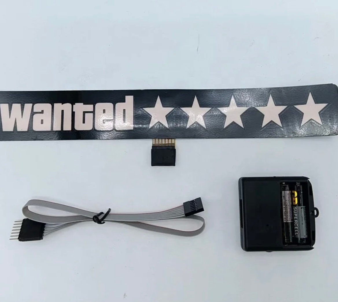 Wanted LED Panel Sticker JDM GTA - Etsy