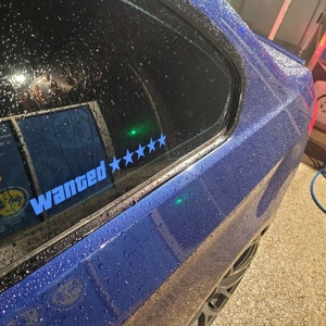 Wanted LED Panel Sticker JDM GTA - Etsy